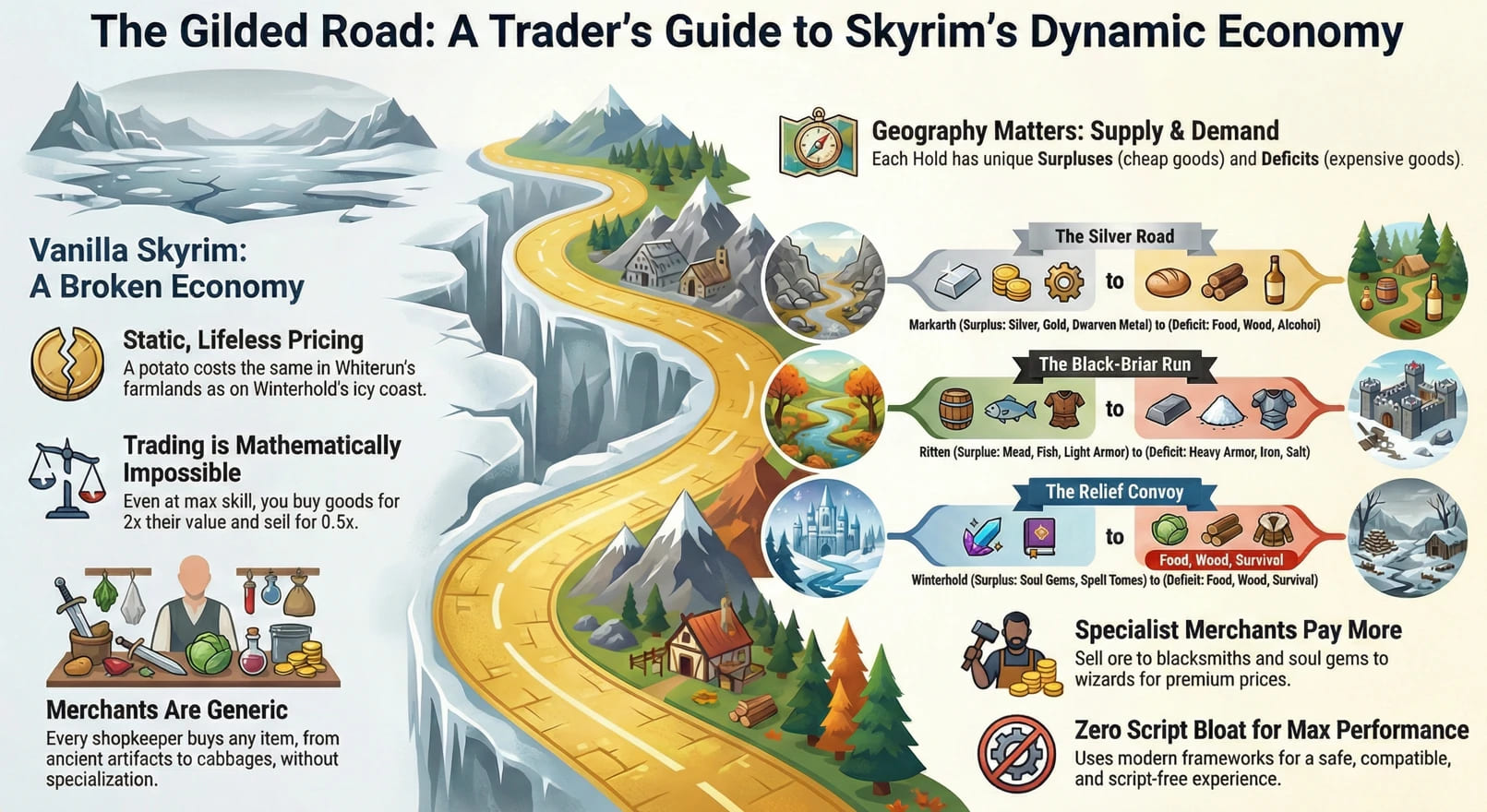 Свежий мод для Skyrim внедряет реалистичную систему торговли — Игромания