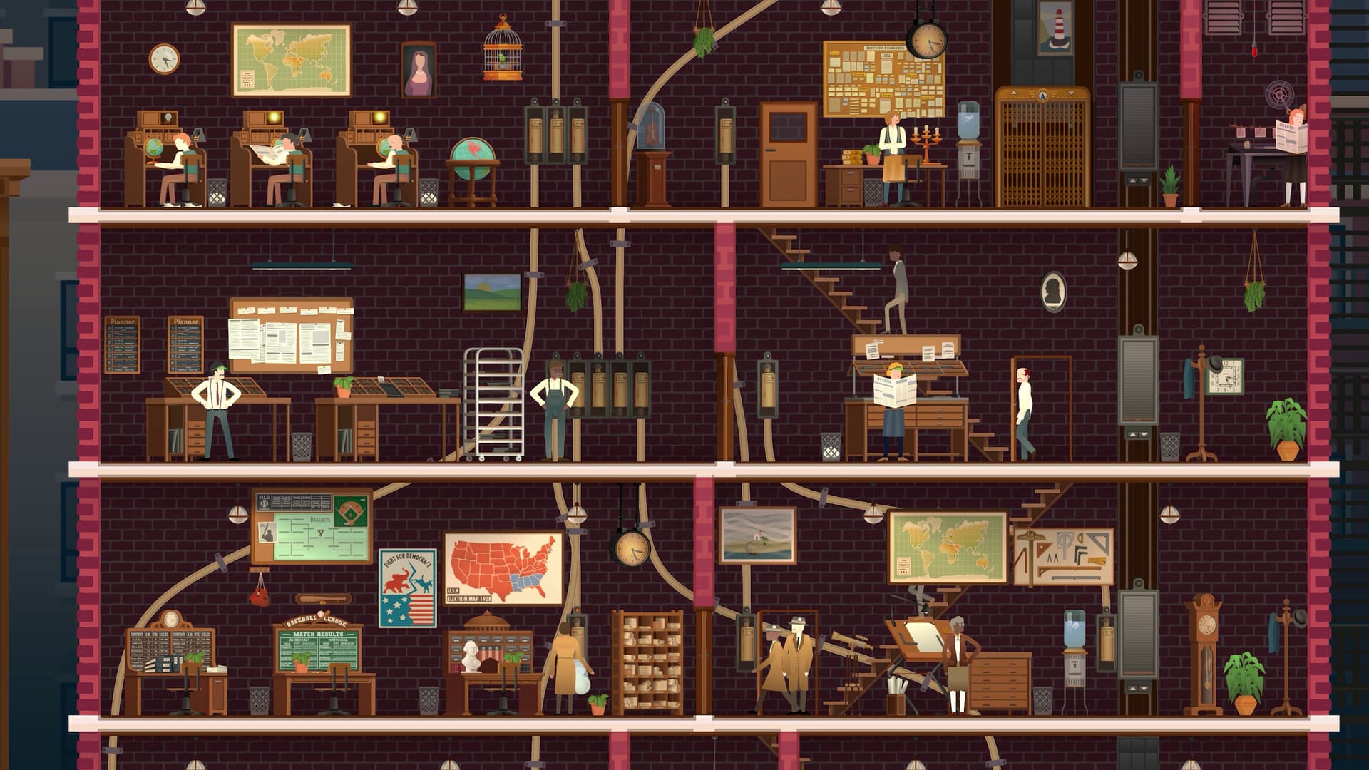 Обзор News Tower — газетный бизнес, интриги и большие деньги — Игромания