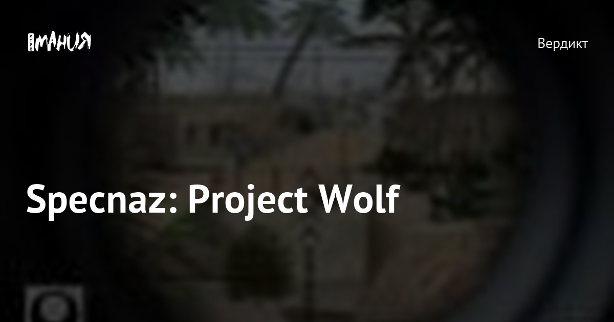 Specnaz: Project Wolf — Игромания