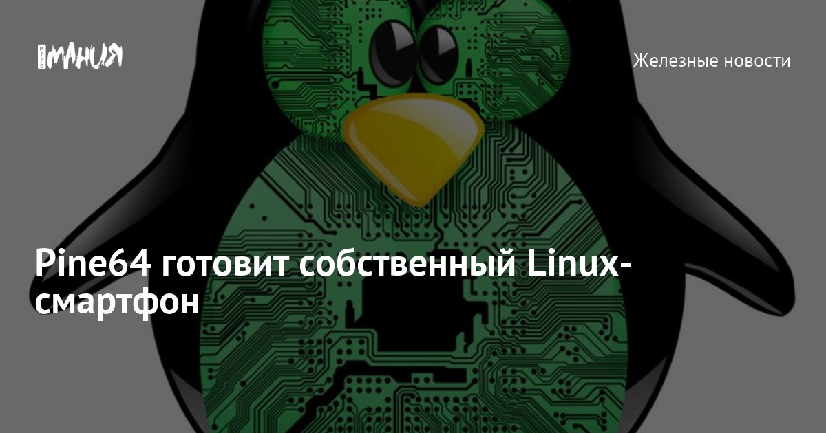 Pine64 готовит собственный Linux-смартфон — Игромания