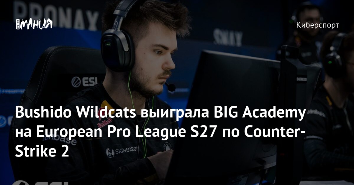 Bushido Wildcats выиграла BIG Academy на European Pro League S27 по ...