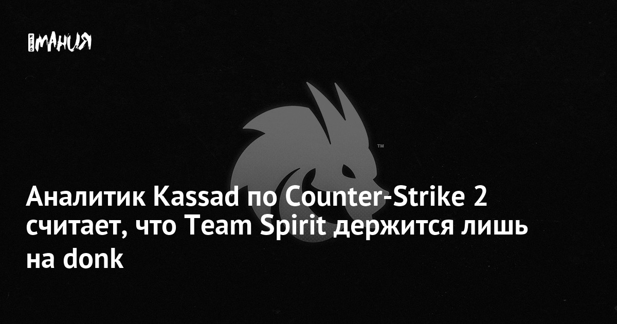 Аналитик Kassad по Counter-Strike 2 считает, что Team Spirit держится ...